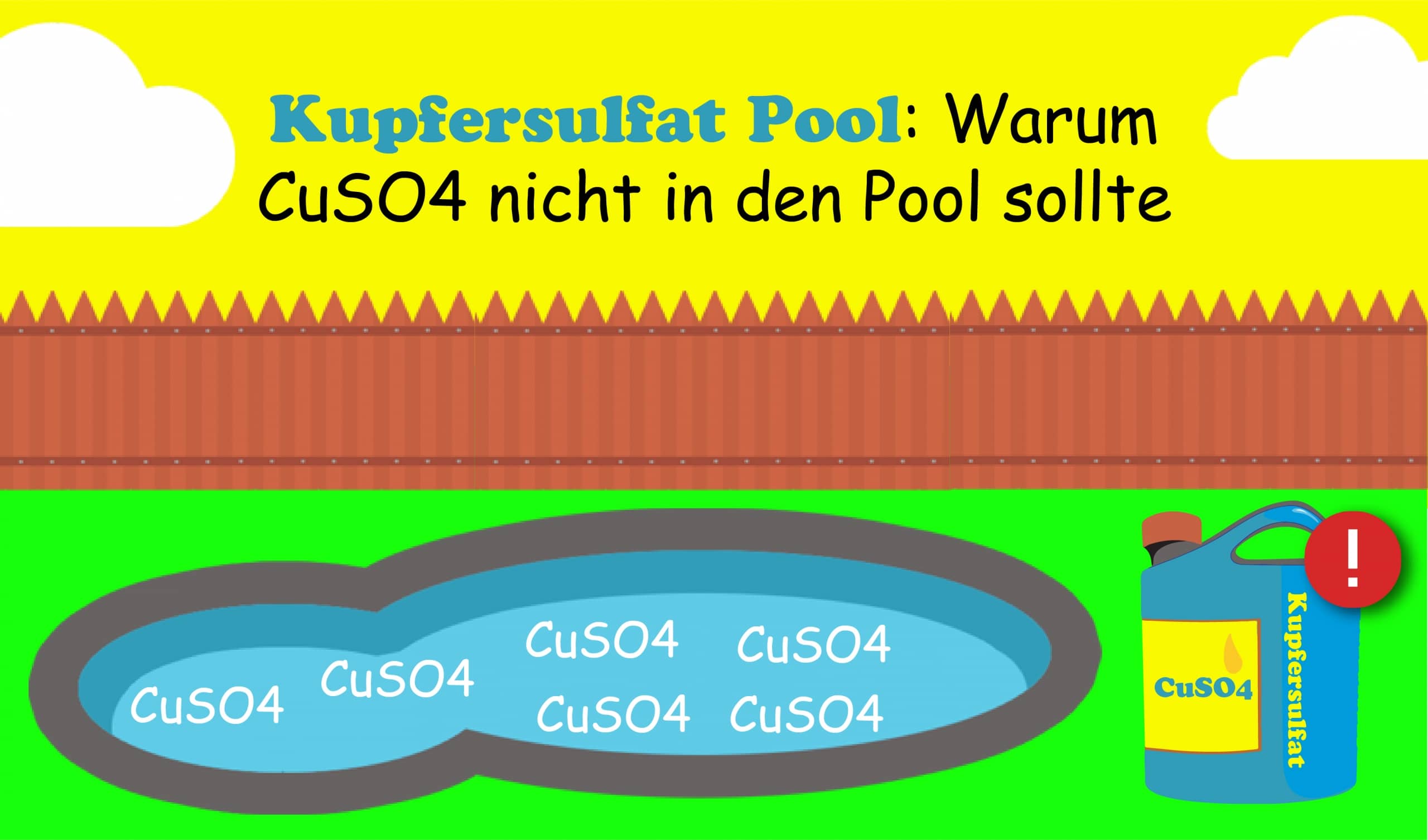 Kupfersulfat Pool: Warum CuSO4 nicht in den Pool sollte