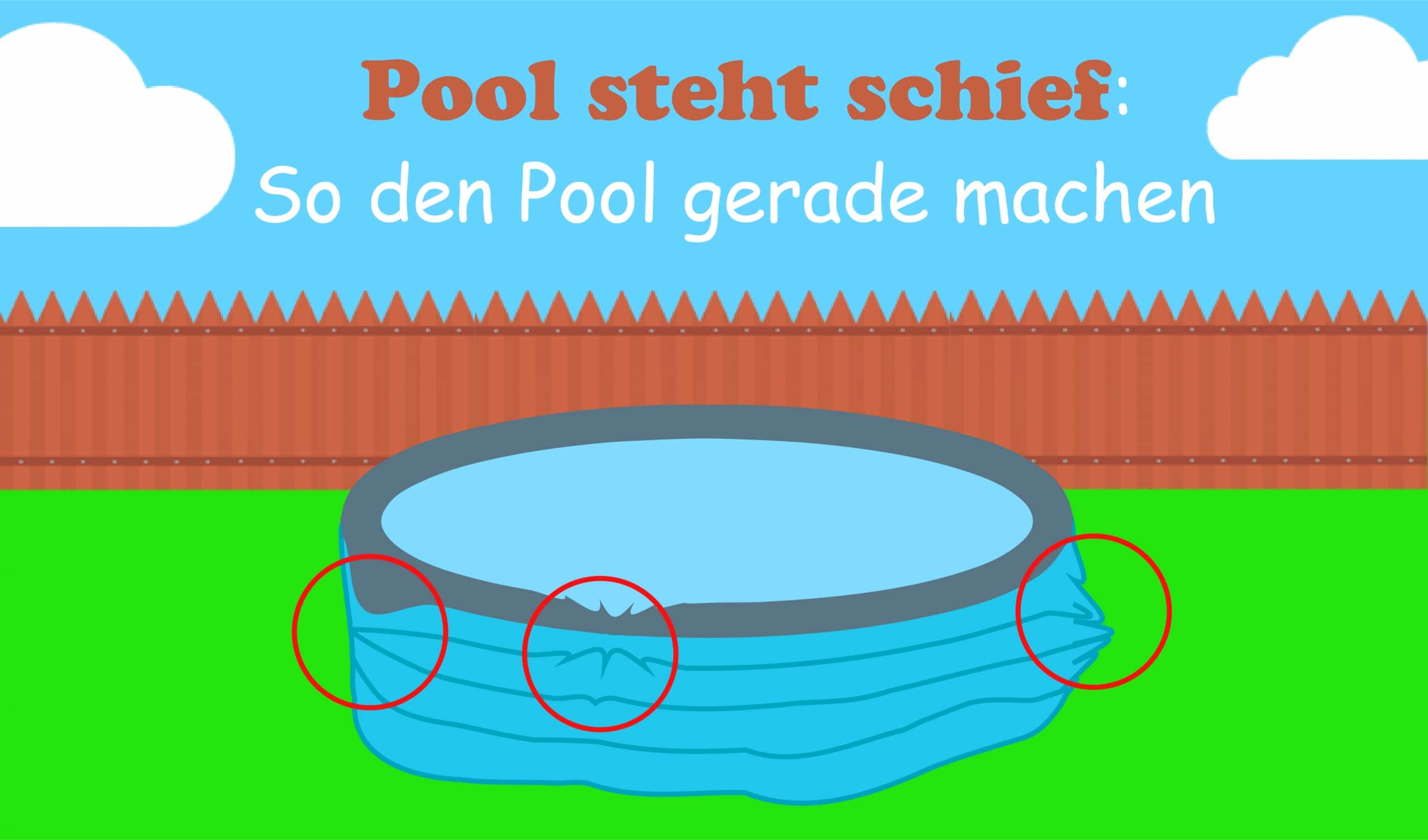 Pool steht schief: So den Pool gerade machen (Anleitung)